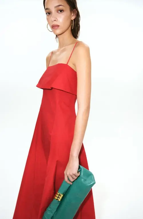 Mango A-line Midi Dress