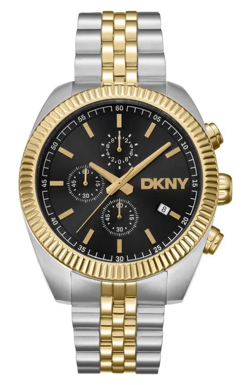 Dkny Chronograph Stainless Steel Watch - Black