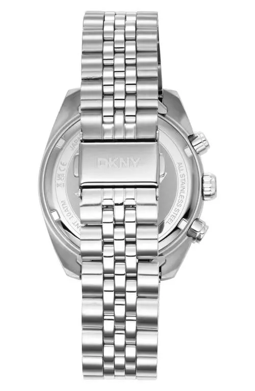 Dkny Chronograph Stainless Steel Watch - Black/silver