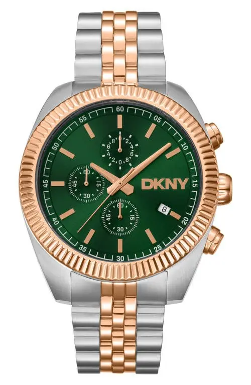 Dkny Chronograph Stainless Steel Watch - Dark Green