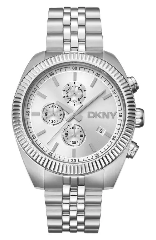 Dkny Chronograph Stainless Steel Watch - Silver