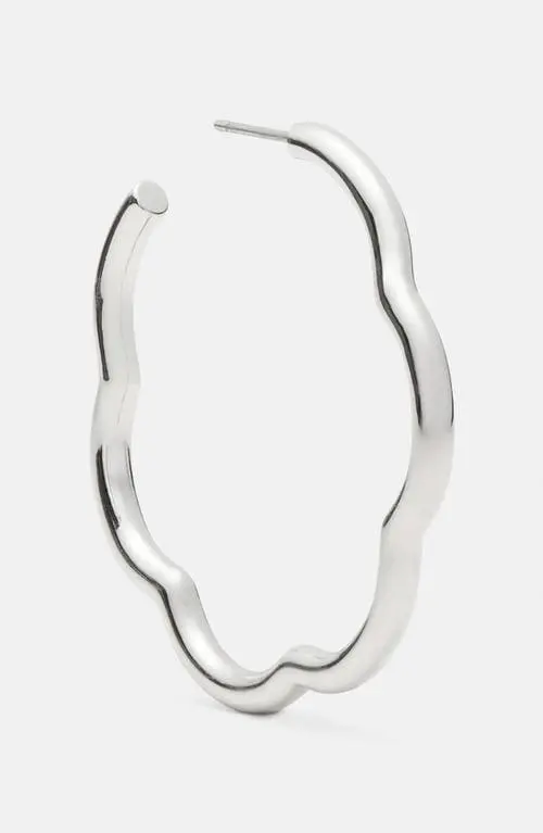 Kate Spade New York Wave Hoop Earrings - Silver