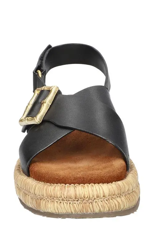 BELLA VITA Jaylyn Slingback Sandal - Black Leather