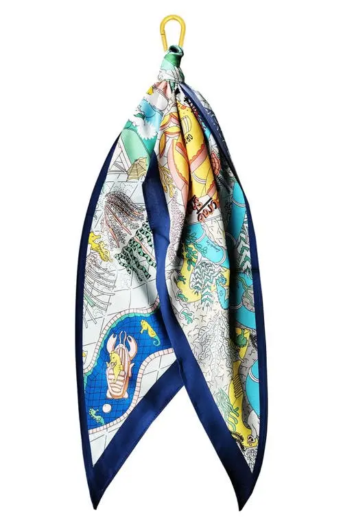 PETIT MOMENTS Scarf Keychain - Blue
