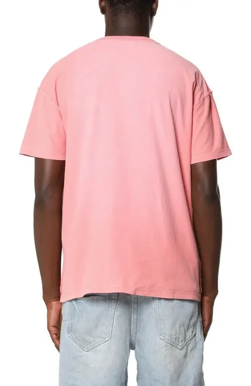PURPLE BRAND Textured Inside Out Cotton Graphic T-shirt
