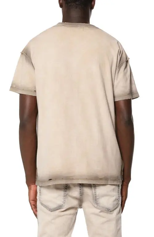 PURPLE BRAND Textured Inside Out Graphic T-shirt