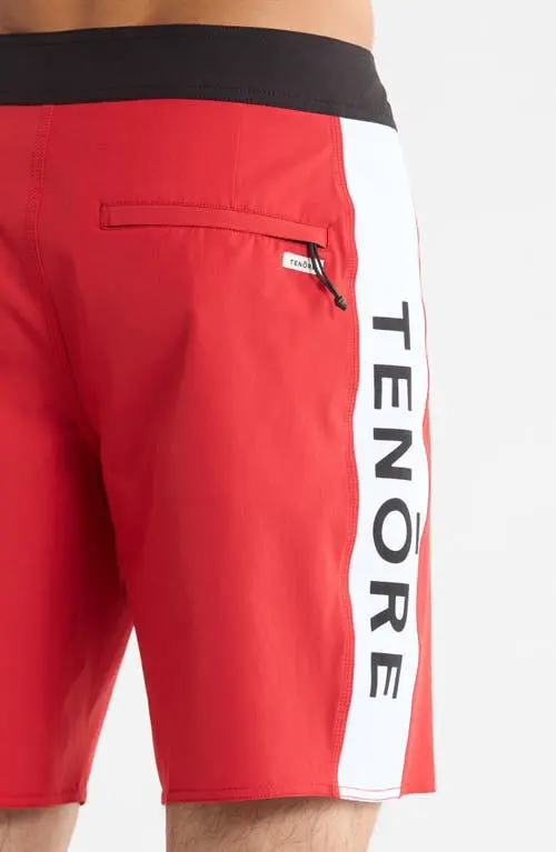 TENŌRE Colorblocked Board Shorts - Card