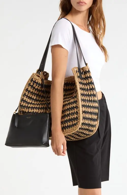 Rag & Bone Large Woven Raffia Tote