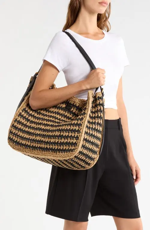 Rag & Bone Large Woven Raffia Tote
