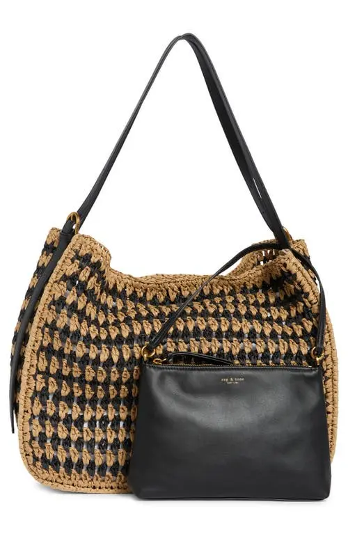 Rag & Bone Large Woven Raffia Tote