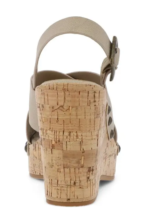 Mia Elleiana Wedge Sandal - Sand