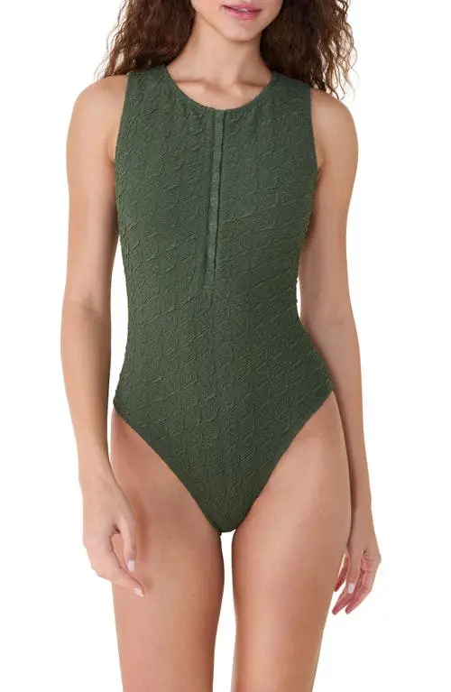 ANDIE Malibu One-piece Long Torso Swimsuit - Thyme