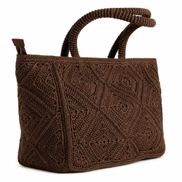 HAMEL ATELIER Handwoven Raffia Tote Bag