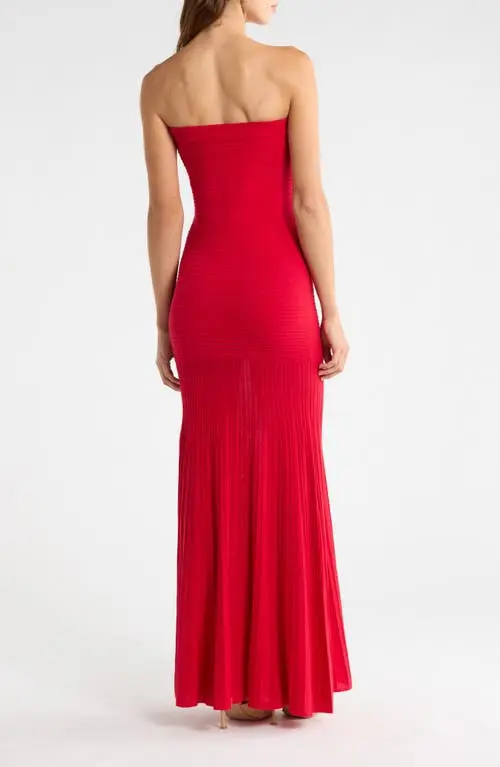Line & Dot Arlo Strapless Stretch Cotton Tube Maxi Dress