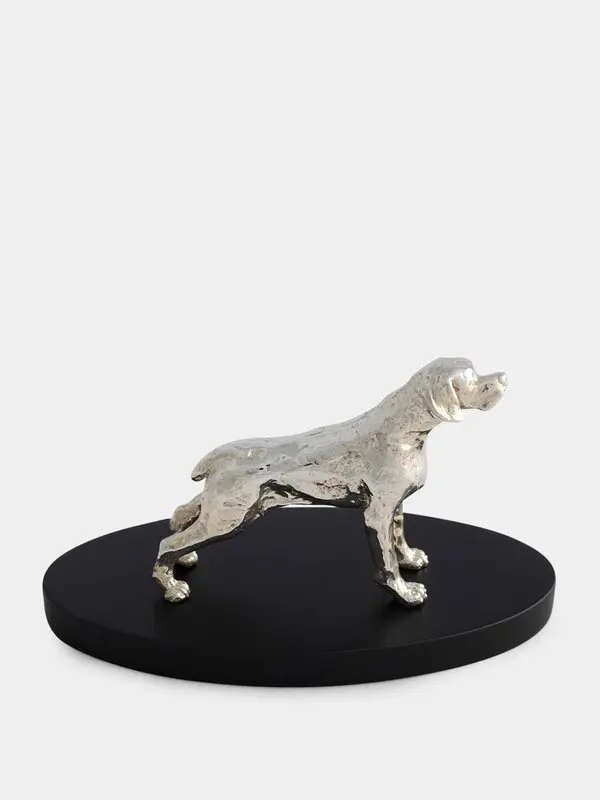 LEITÃO &AMP; IRMÃO Leitão & Irmão Portuguese Partridge Hound Sculpture In 925 - Silver