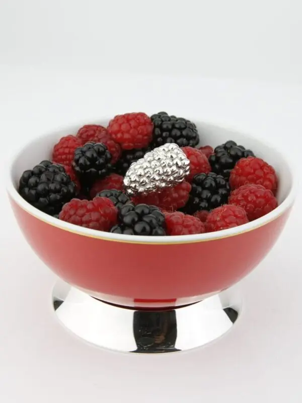 LEITÃO &AMP; IRMÃO Leitão & Irmão Blackberry Trinket Box In Sterling