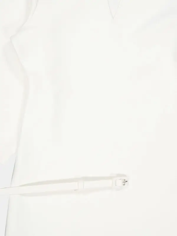 Roland Mouret Belted Blouson Knit Midi Dress