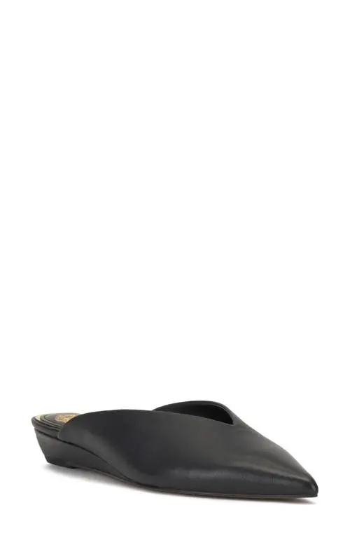 Vince Camuto Vinia Pointed Toe Wedge Mule - Black