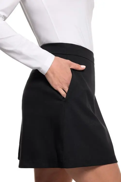 Coolibar Upf 50+ Golf Skort With Luxacool Fabric - Black