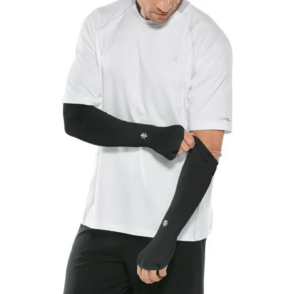Coolibar Upf 50+ Sun Protection Performance Arm Sleeves - Black