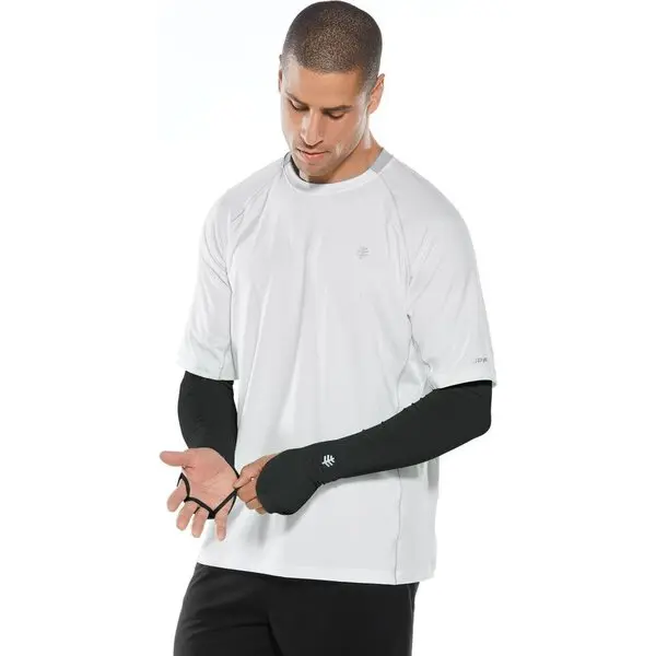 Coolibar Backspin Performance Arm Sleeves - Black