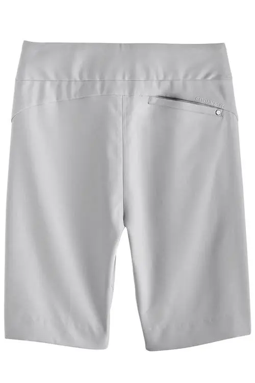 Coolibar Tailored V-neck Shorts With Upf 50+ Sun Protection - Slate