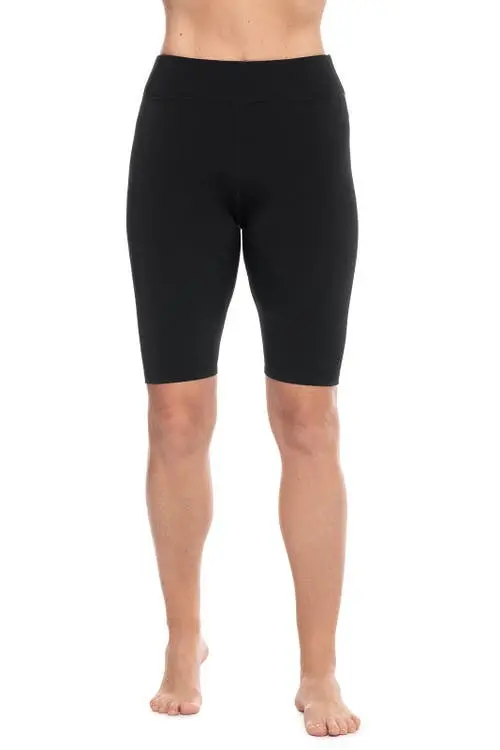 Coolibar Deep Water Upf 50+ Swim Shorts With Internal Pocket - Black