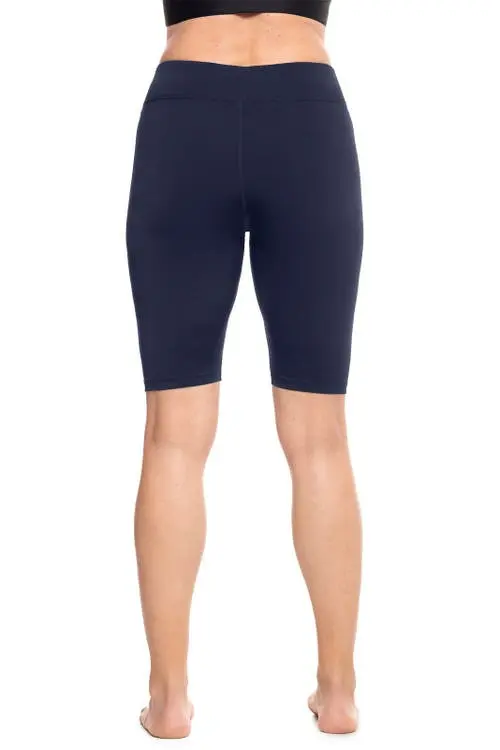 Coolibar Deep Water Upf 50+ Swim Shorts With Internal Pocket - Navy