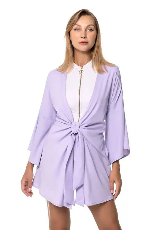 Coolibar Cover-up With Front Tie, Upf 50+ Sun Protection - Lavendula