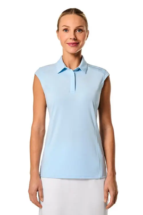 Coolibar Dew Performance Sleeveless Polo - Skyride