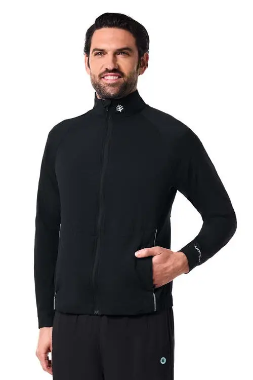 Coolibar Outpace Sport Jacket Upf 50+ Sun Protection - Black