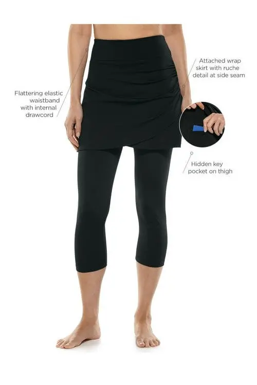 Coolibar Upf 50+ Sun Protection Skirted Swim Capris