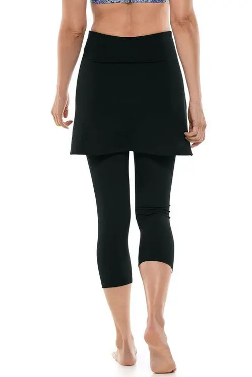 Coolibar Upf 50+ Sun Protection Skirted Swim Capris
