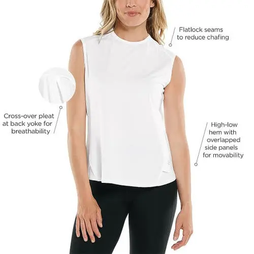 Coolibar Accelera Upf 50+ Athleisure Tank - Black