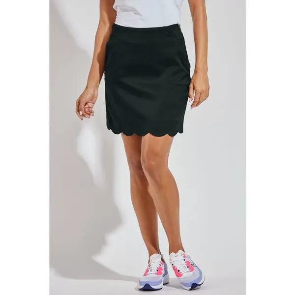 Coolibar Valorus Golf Skort With Scallop Detail - Black