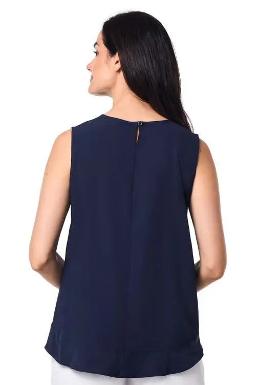 Coolibar St. Tropez Long Sleeve Top Tank - Navy