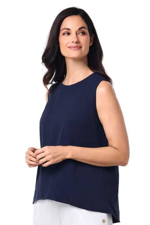 Coolibar St. Tropez Long Sleeve Top Tank - Navy