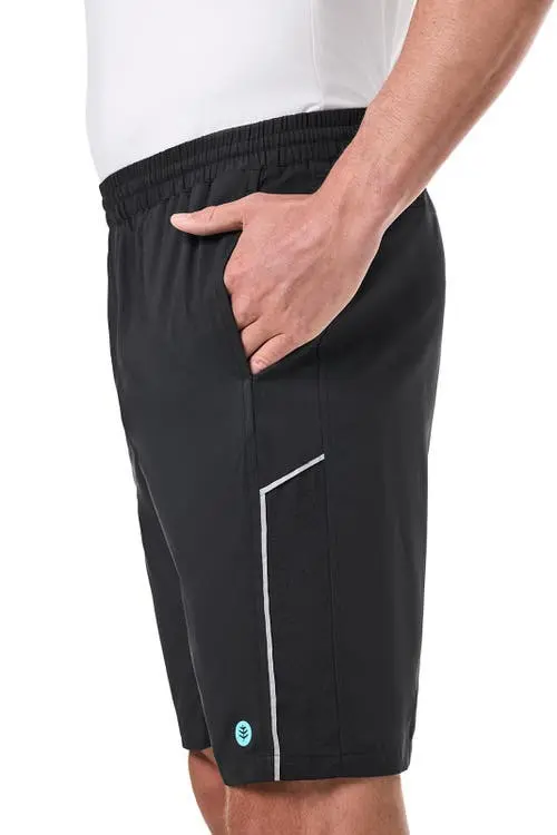Coolibar Outpace Upf 50+ Sun Protection Tennis Shorts - Black