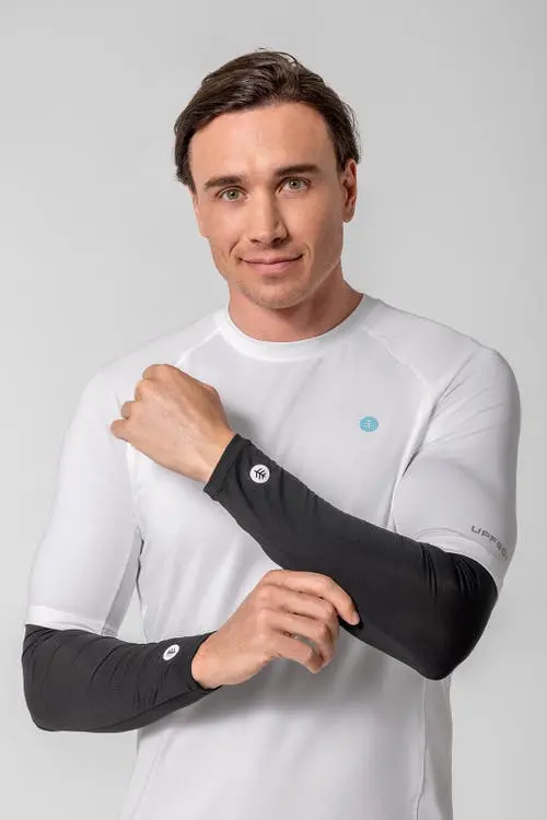 Coolibar Maxshield Performance Arm Sleeves - Black