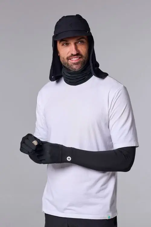 Coolibar Maxshield Performance Arm Sleeves - Black