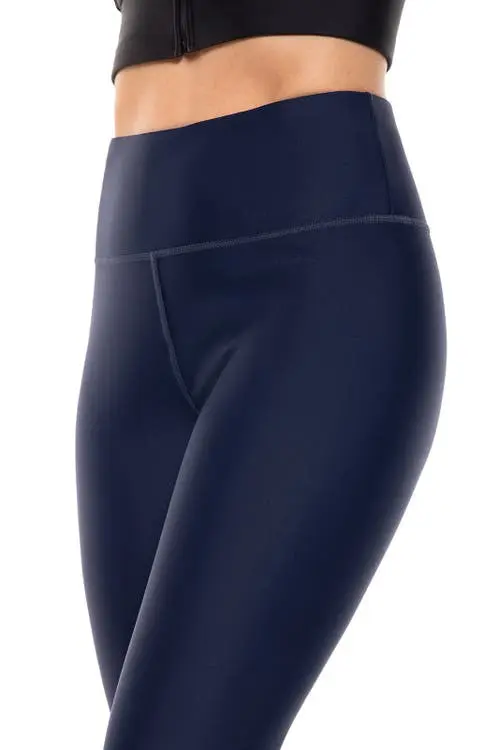 Coolibar High Rise Upf 50+ Sun Protection Swim Leggings - Navy