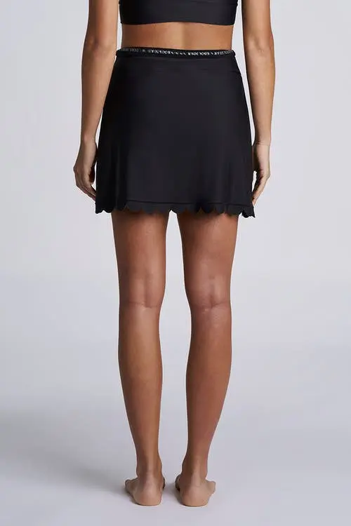 Coolibar Sea Fan Scallop Skort - Black