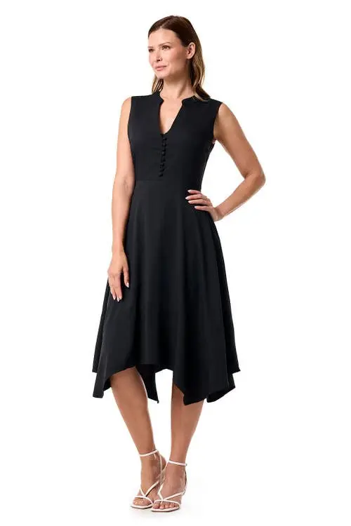 Coolibar Upf 50+ Monroe Dress With V-neck And Hankerchief Hem