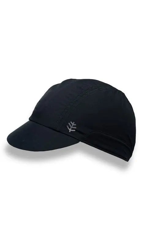 Coolibar South Point Cycling Cap - Black
