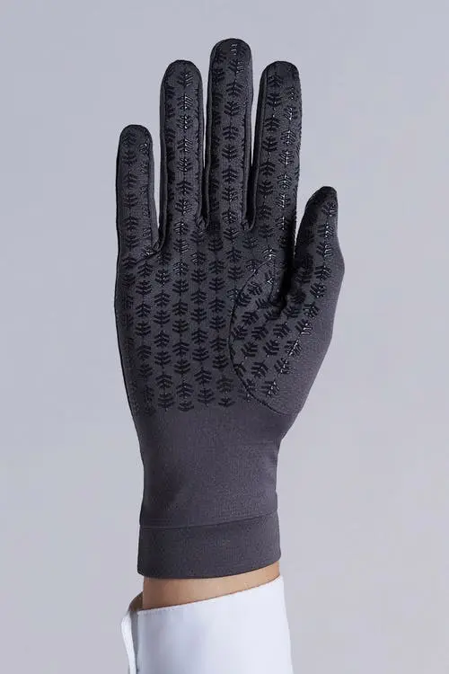 Coolibar Sawyer Uv Driving Gloves - Charcoal