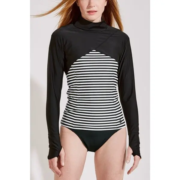 Coolibar Upf 50+ Sun Protective Swim Shrug - Black