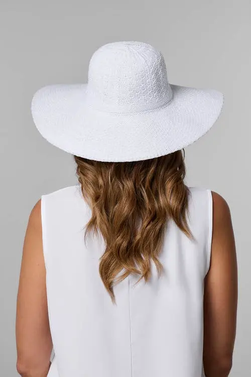 Coolibar Packable Wide Brim Sun Hat - White