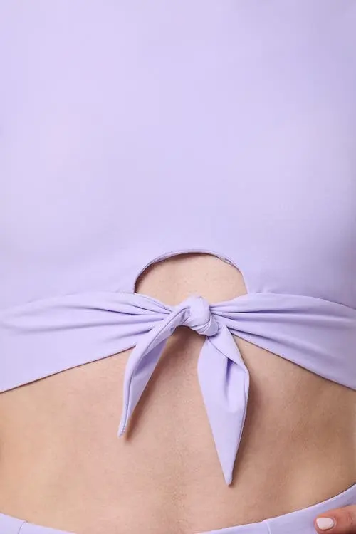 Coolibar Hibiscus Island Crop Swim Tee Upf50 - Lavendula