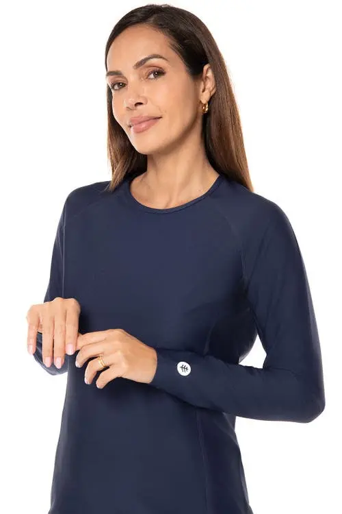 Coolibar Hightide Long Sleeve Sun Protection Shirt - Navy