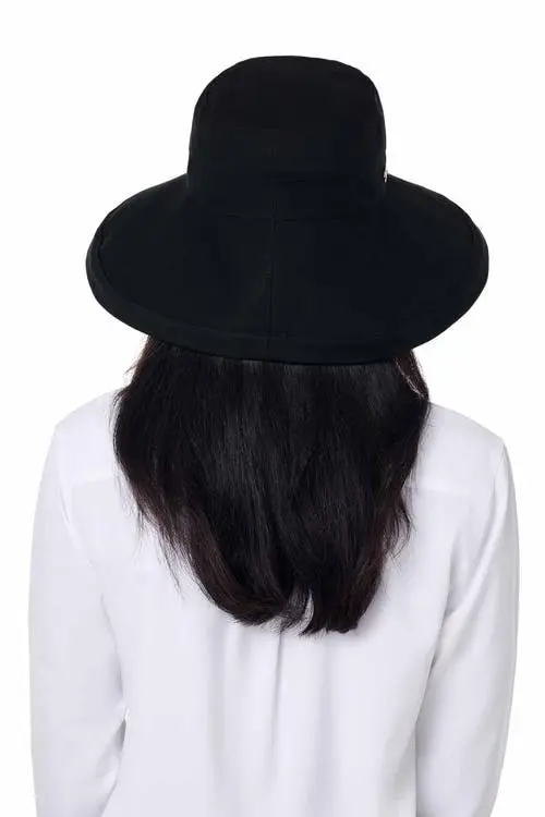 Coolibar Sydney Kettle Brim Sun Hat - Black